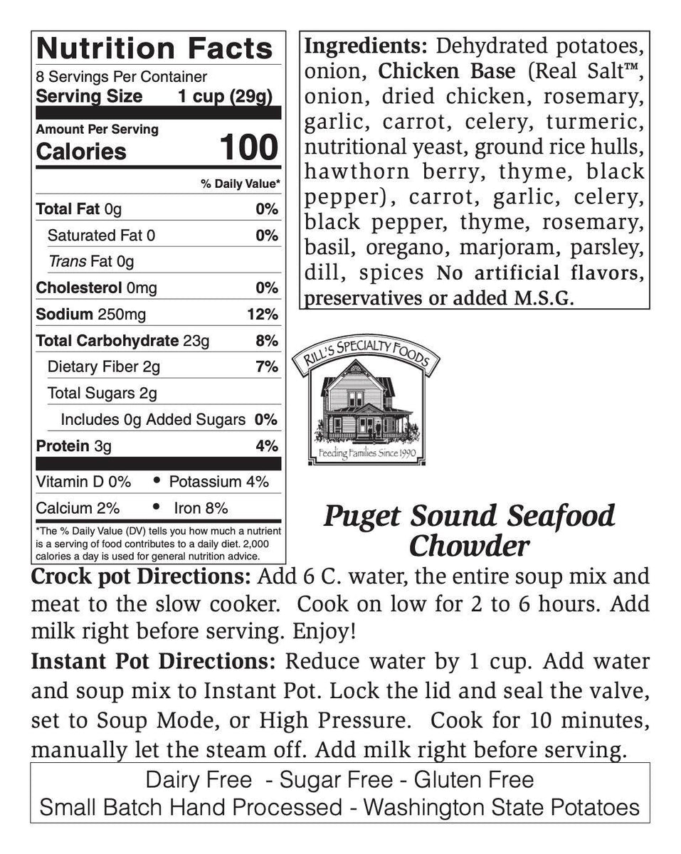 46 Large Puget Sound Seafood Chowder Mix – Washington Fruit Place